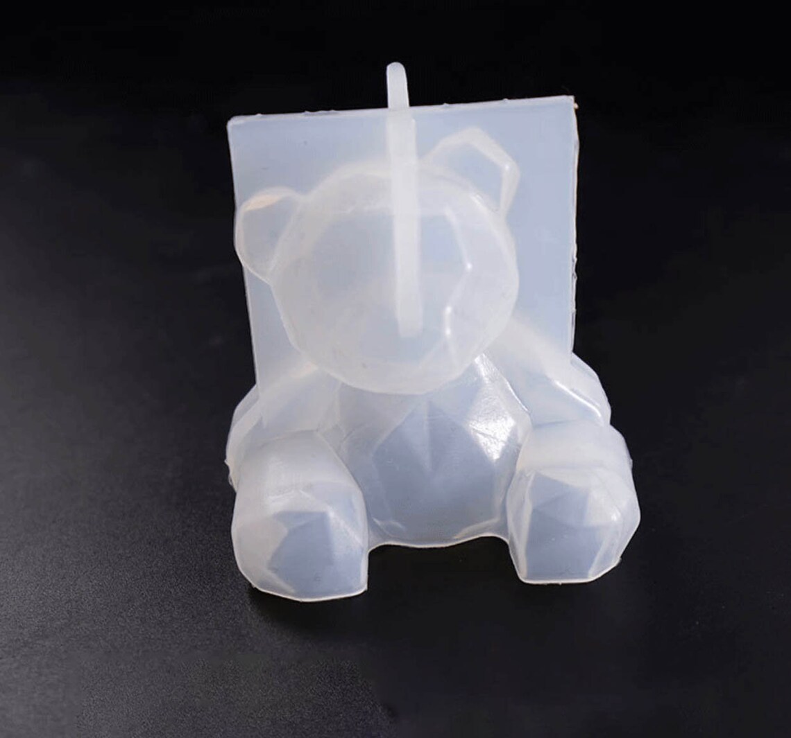 QB Souvenier Geometric Bear Resin Mold 3D Bear Silicone Mold - Etsy
