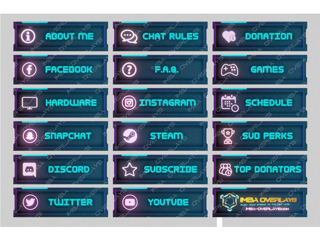 Concrete Dreams Twitch Overlay Package - Etsy