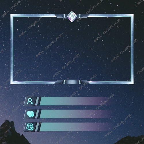 Diamond Twitch Overlay Animated Webcam Overlay and Panels - Etsy