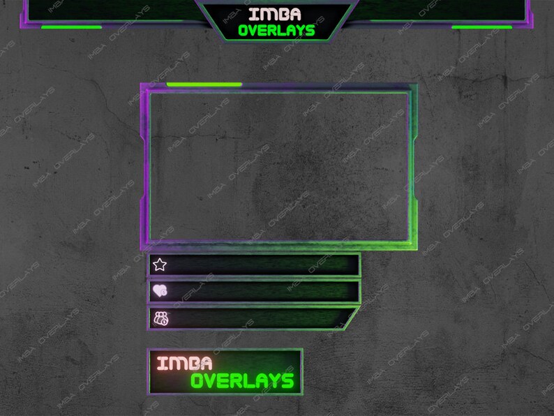 Concrete Jungle Twitch Webcam Overlay Design - Etsy