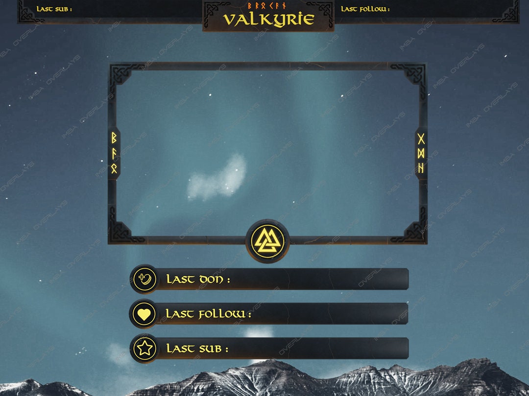 Valkyrie - Twitch Overlay - Animated Webcam Overlay - Etsy