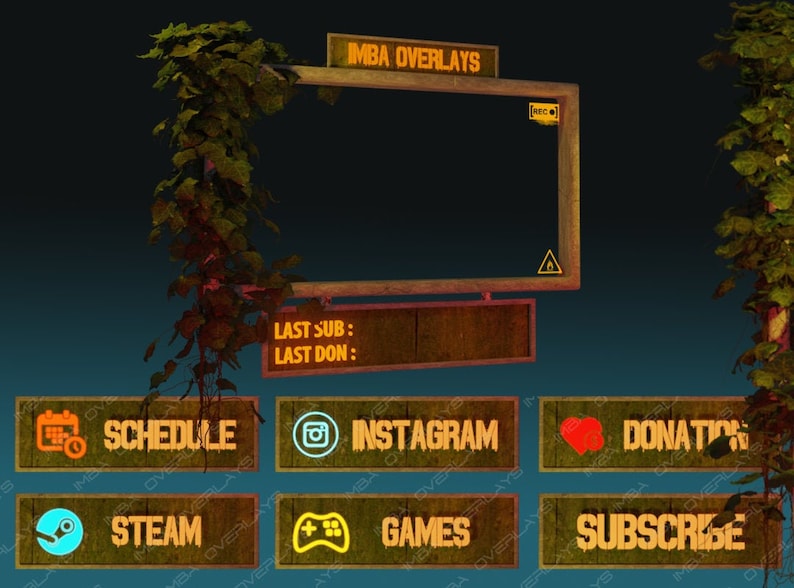 LAST Twitch Streaming Package / Twitch Overlay and Panels - Etsy