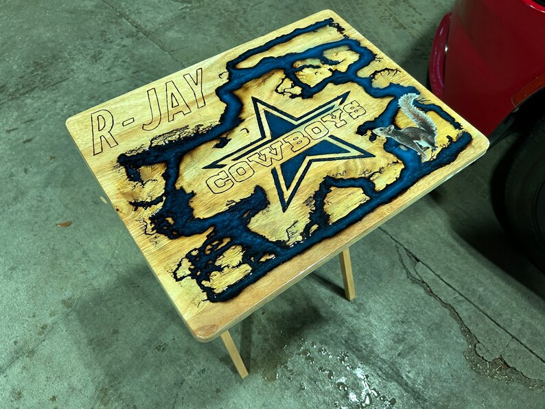 Personalized Custom Epoxy Tv Tray/table - Etsy