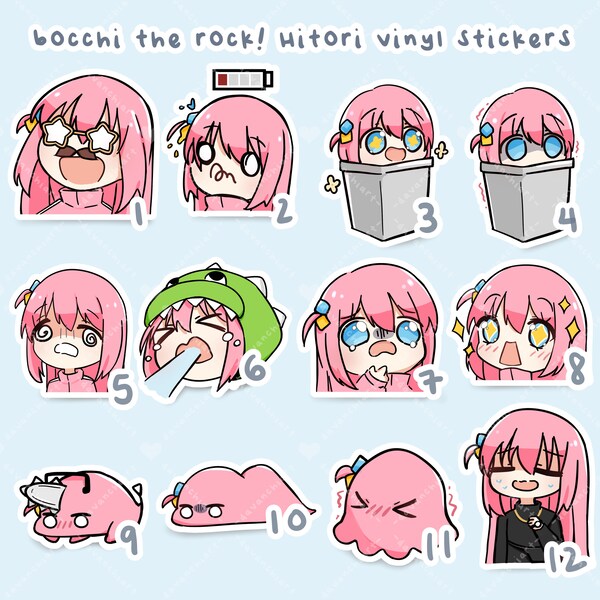 Bocchi the Rock Stickers - Etsy