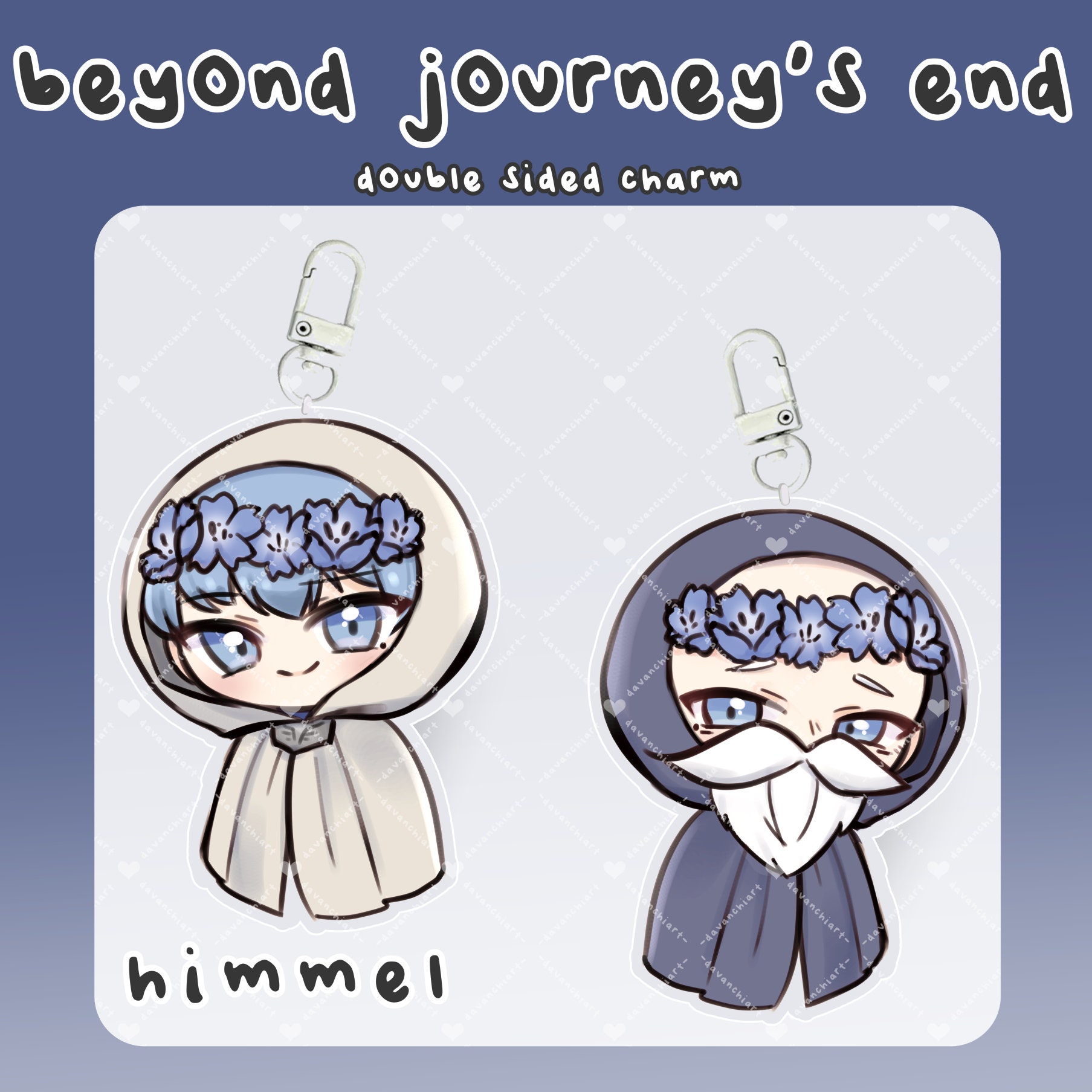 Anime Beyond Journey's End Frieren Fern Himmel Chibi Double-sided ...