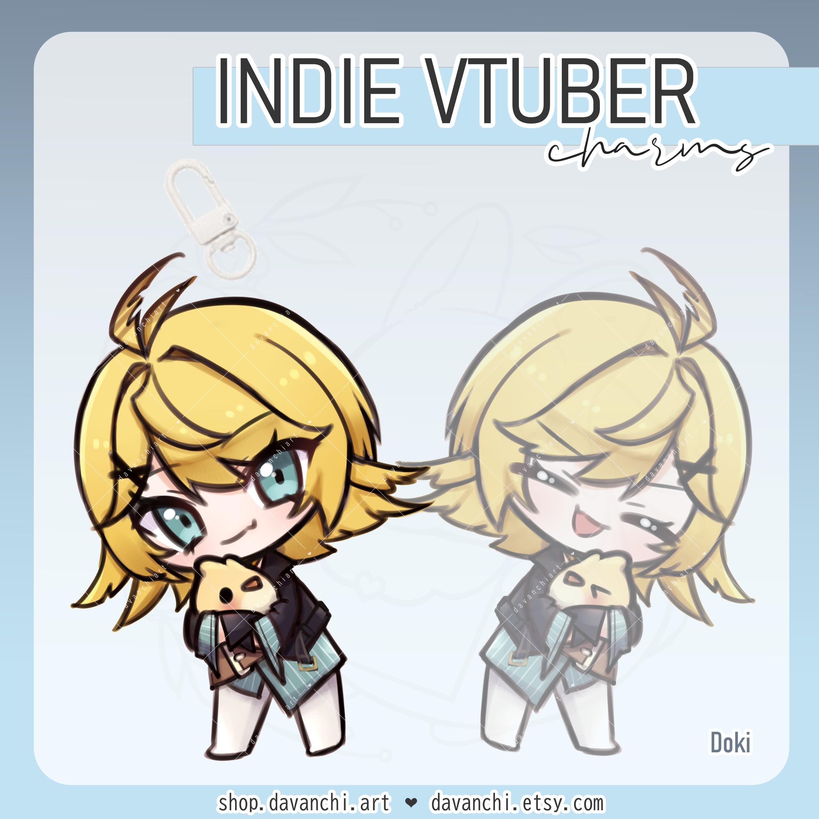 Indie Vtuber Streamer Nimi Nightmare Mint Fantome Dokibird Chibi Double ...