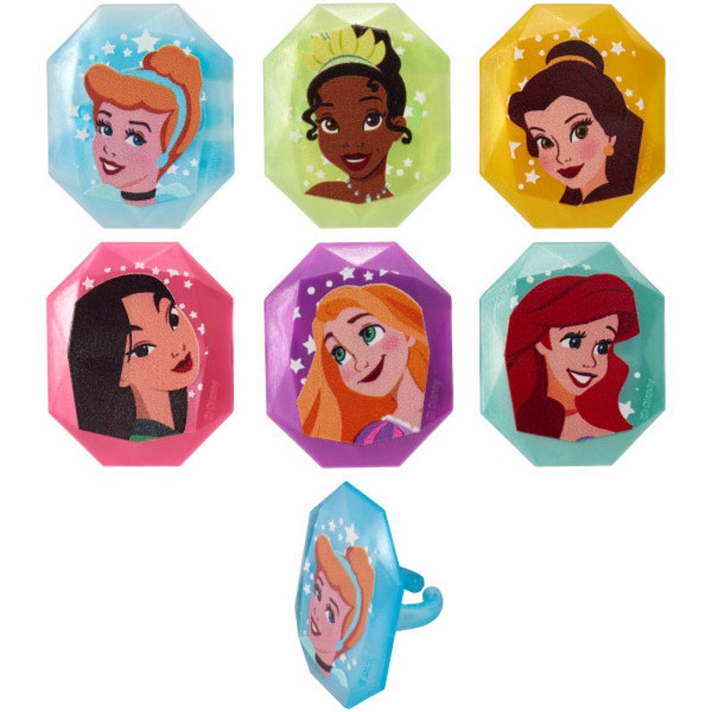 Disney Princess Cupcake Rings - Etsy