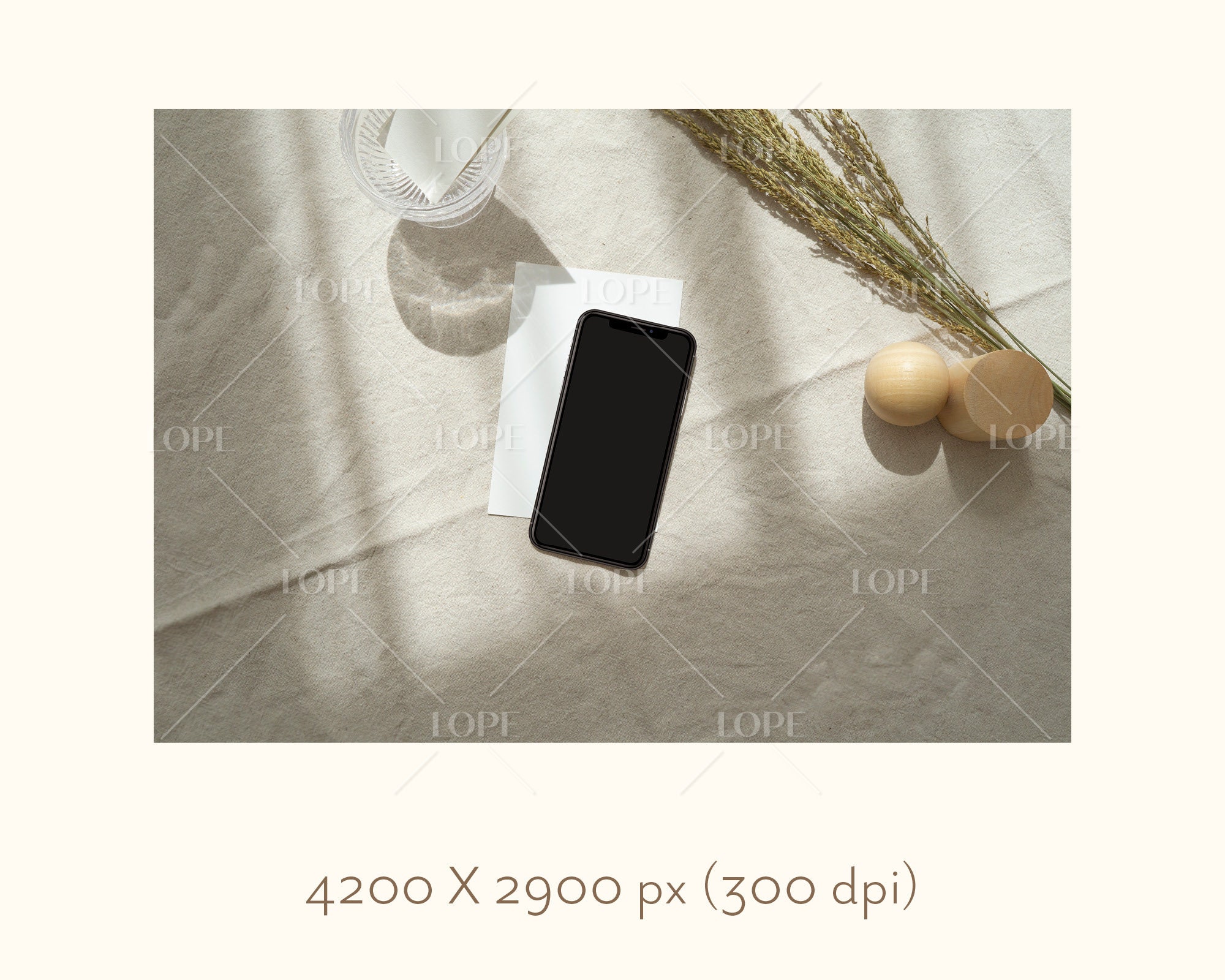 Iphone Mockup With Light and Shadow Mobile Mockup - Etsy