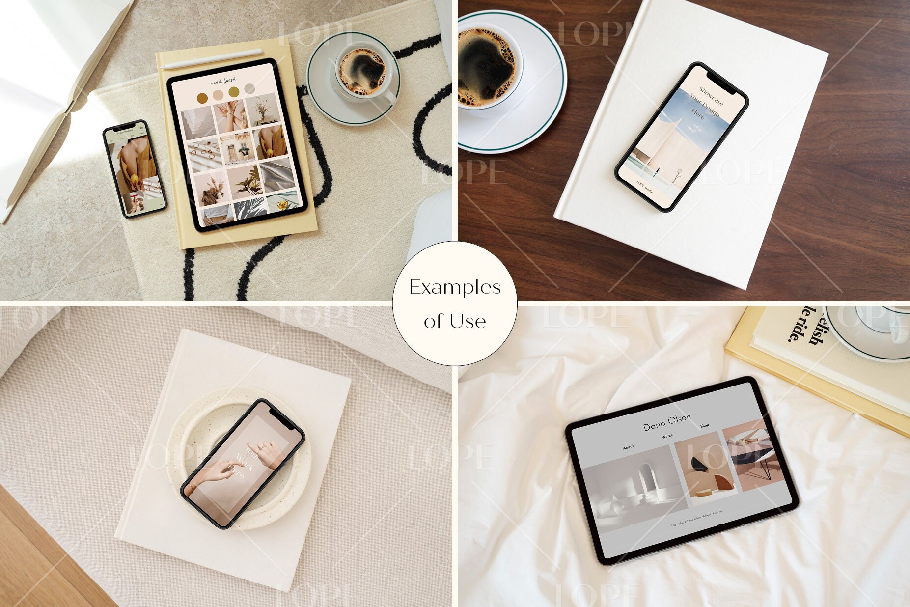 Digital Device Mockup Big Bundle Iphone, iPad Pro, MacBook Laptop ...