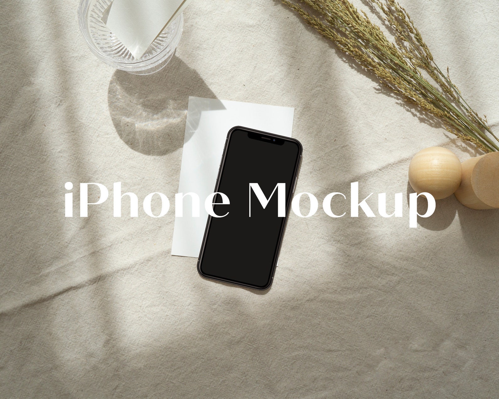 Iphone Mockup With Light and Shadow Mobile Mockup - Etsy