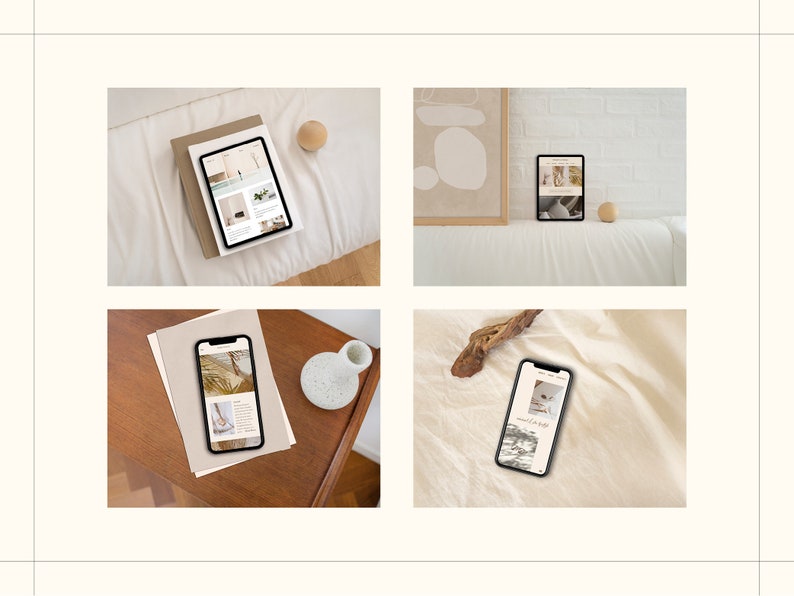 Ipad Pro Iphone Mockup Bundle Device Mockup Set Ipad Screen - Etsy