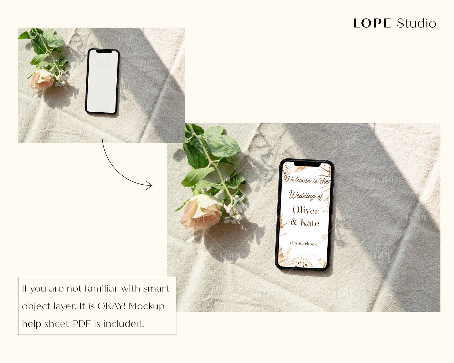 Iphone Mockup Mobile Device Mockup Digital Invitation Mockup | Etsy Canada