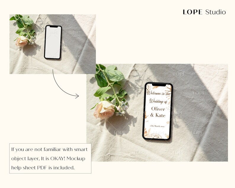 IPhone Mockup, Mobile Device Mockup, Digital Invitation Mockup - Etsy