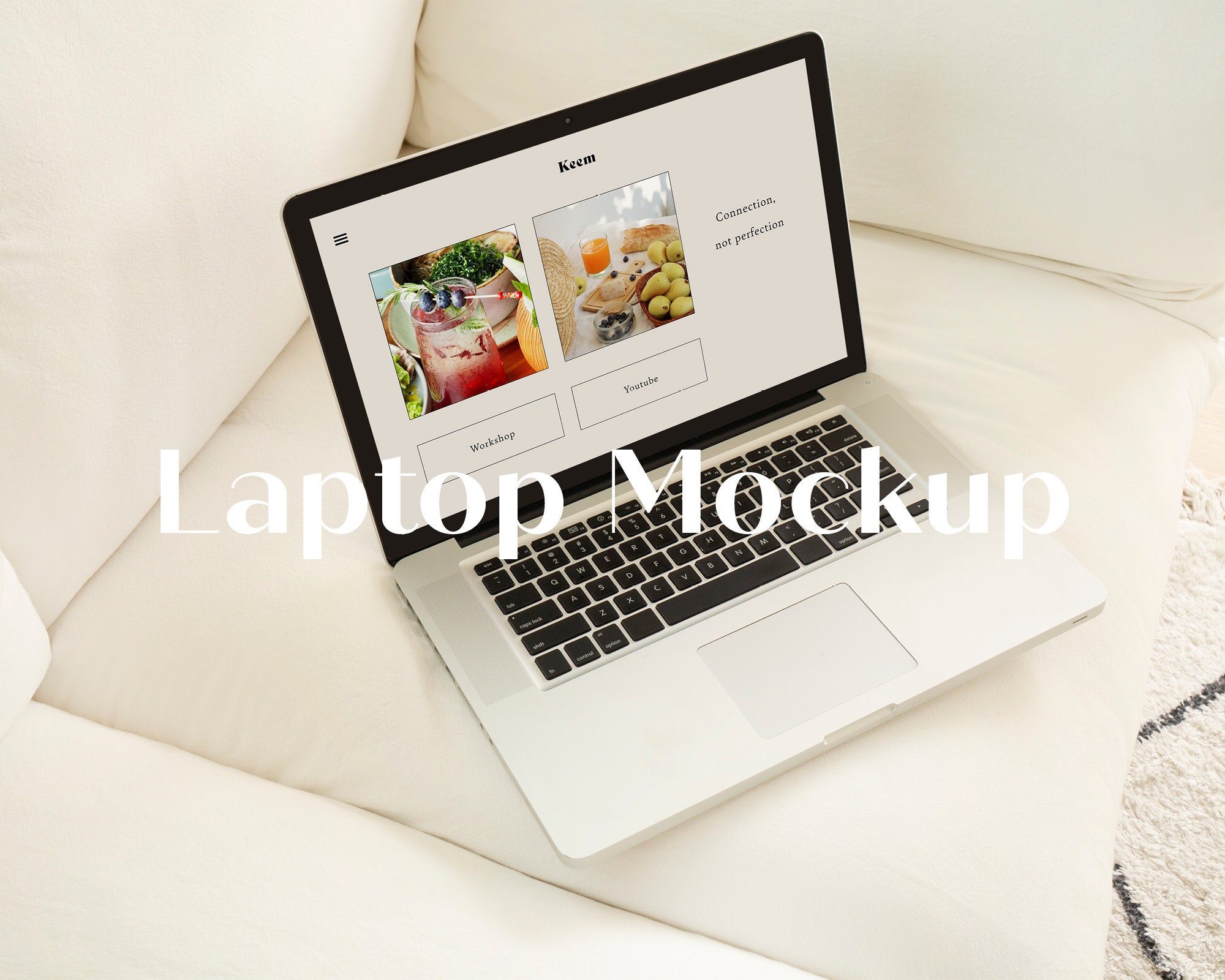 Macbook Laptop Mockup PSD Website Mockup - Etsy