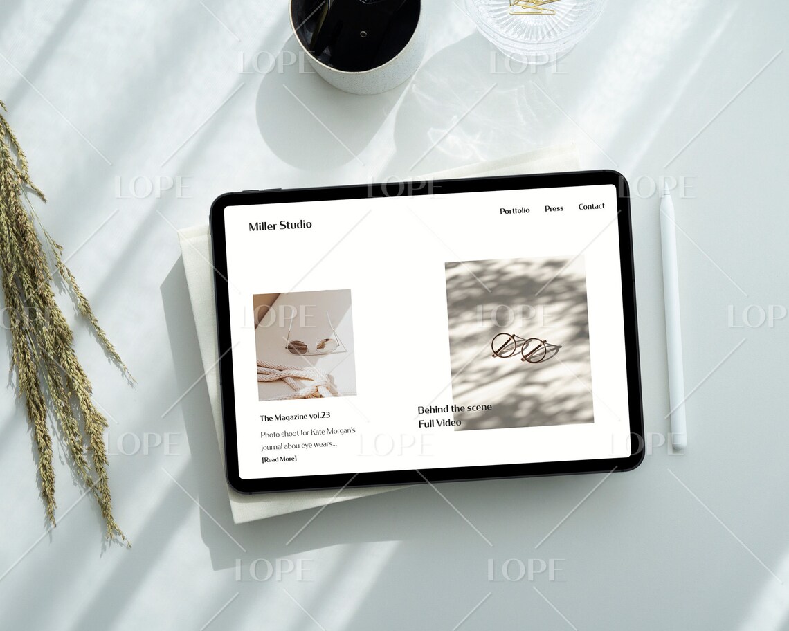 IPad Pro Mockup Horizontal Mobile Device Mock Up - Etsy