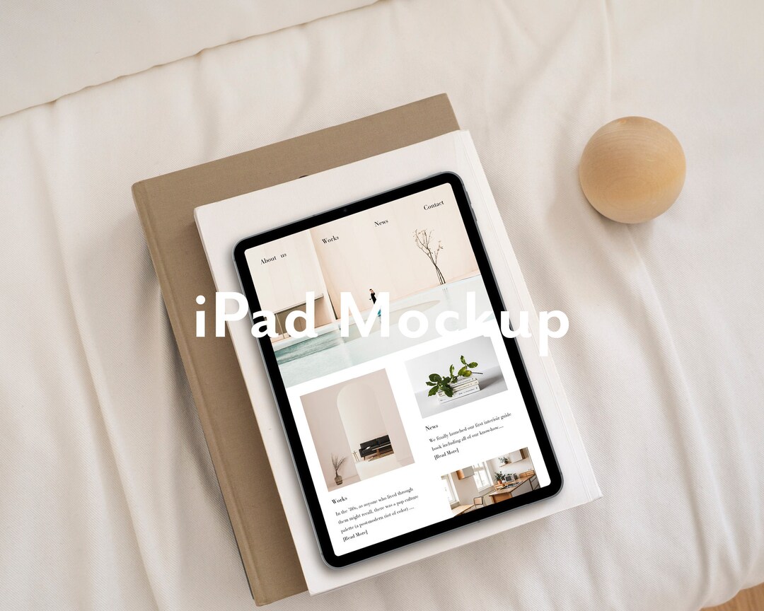 IPad Pro Mockup Styled Device Mockup iPad Screen Mockup Website Mockup ...