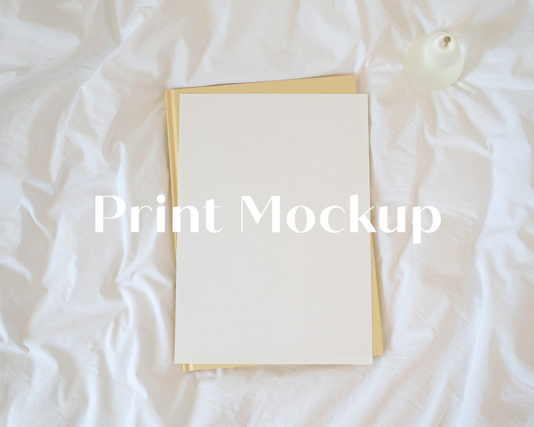 A4 Print Mockup Document Poster Mock up PSD Flyer Resume Minimal Mockup ...