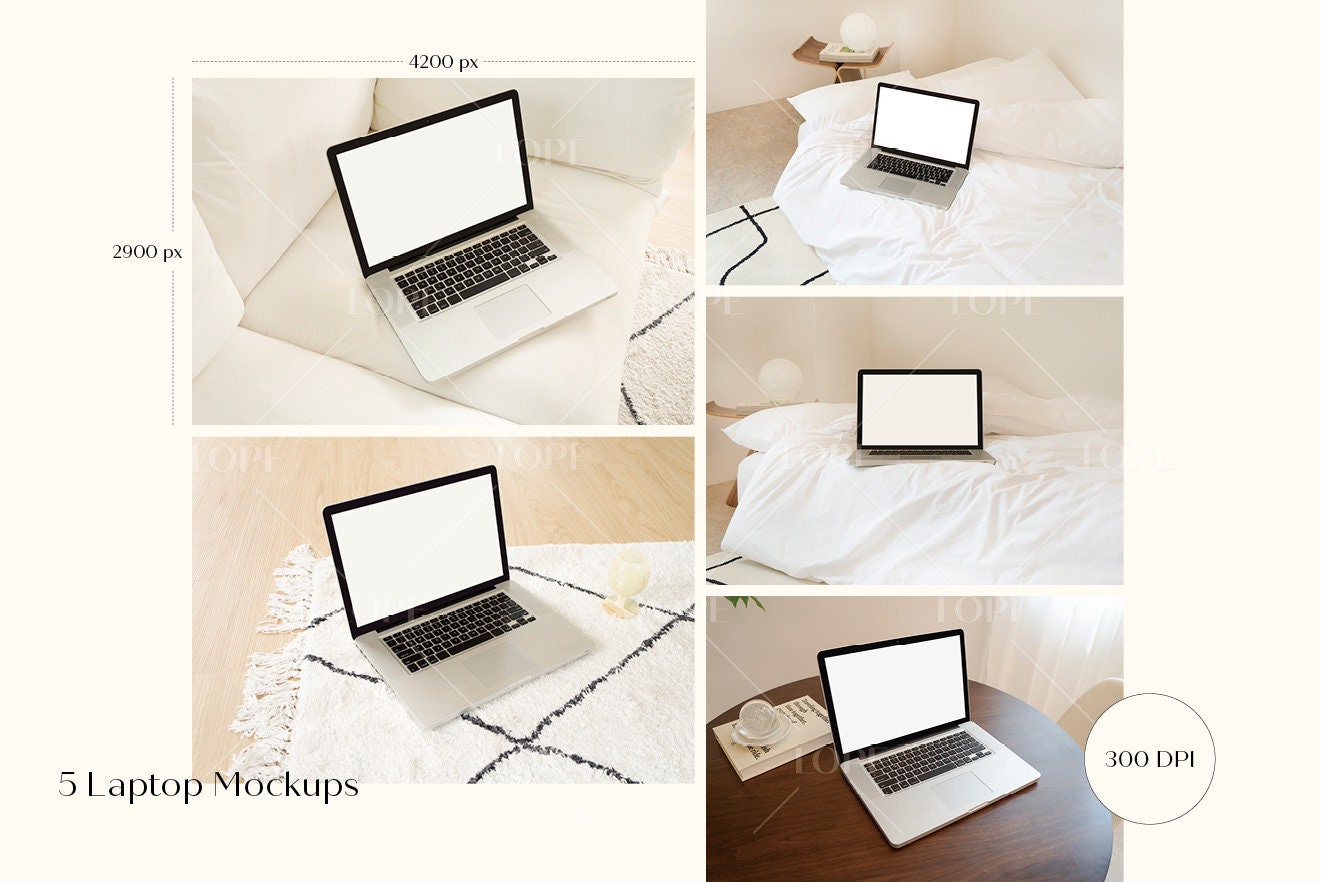 Digital Device Mockup Big Bundle Iphone, iPad Pro, MacBook Laptop ...