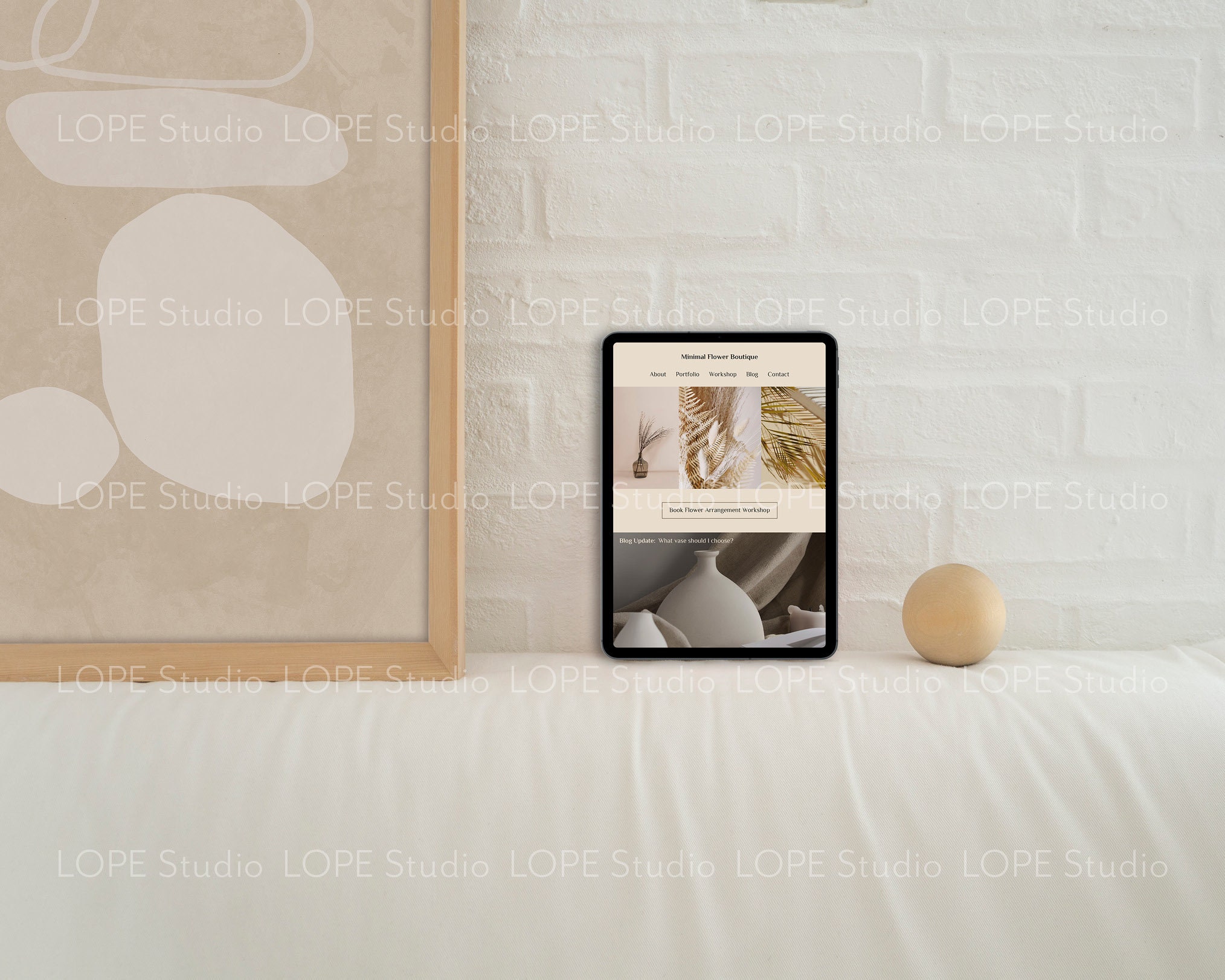 Styled iPad Pro Mockup With Frame iPad Screen Mockup Web Design Mockup ...