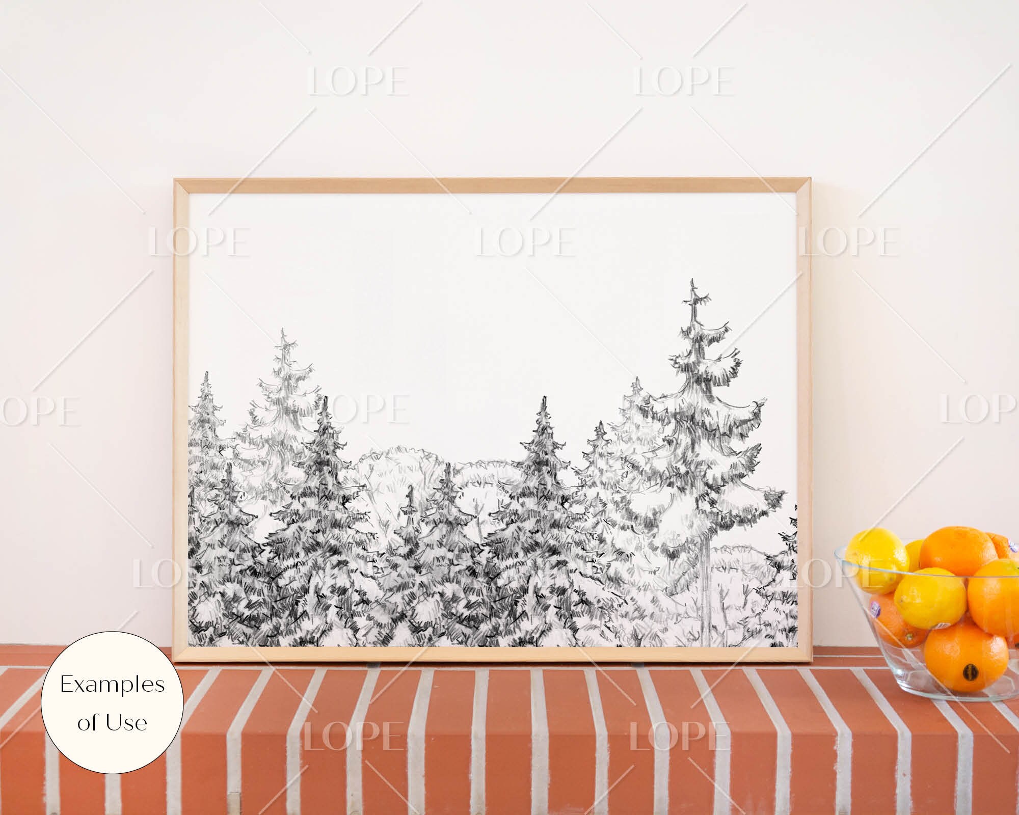 Frame Mockup Horizontal Photoshop Mockup Wood Frame Wall Art - Etsy