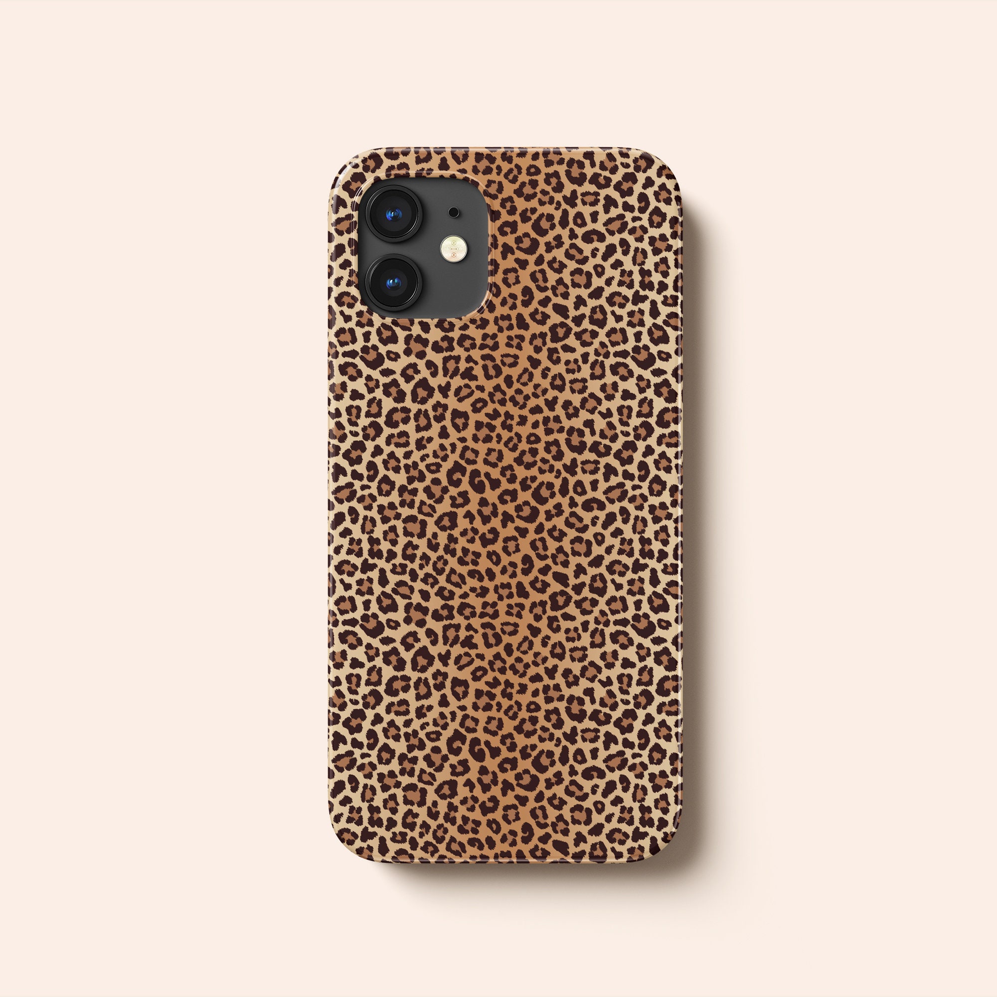 Leopard Iphone 13 Case Animal Print Iphone 12 Case Brown - Etsy