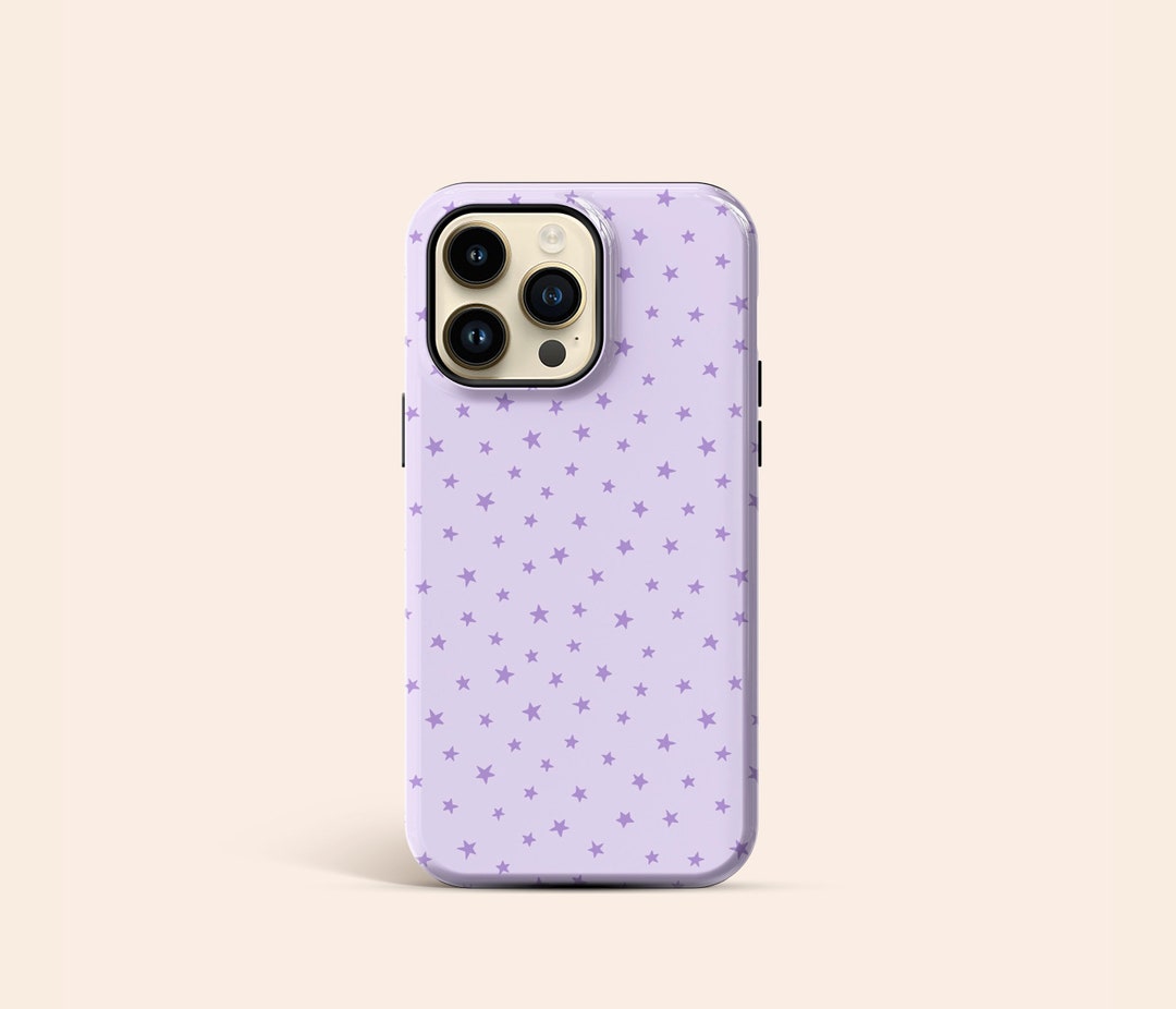 Pastel Purple Stars Phone Case | Celestial iPhone 14 Case | Cute iPhone ...