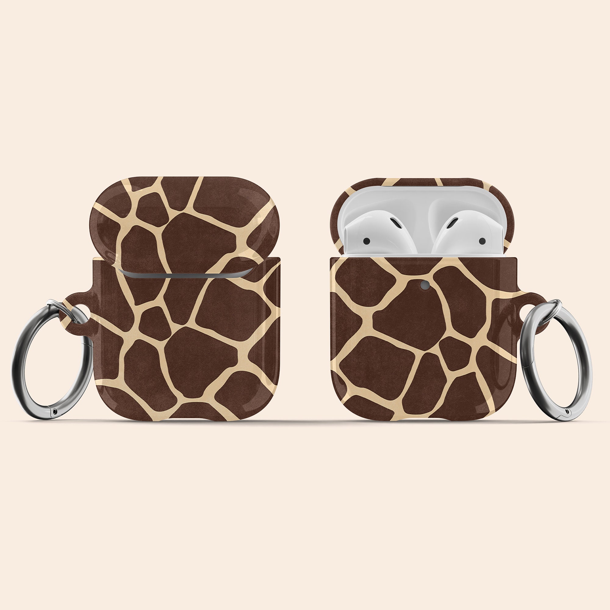 Giraffe Airpods Case Animal Print Airpods Pro Case Brown Protective ...