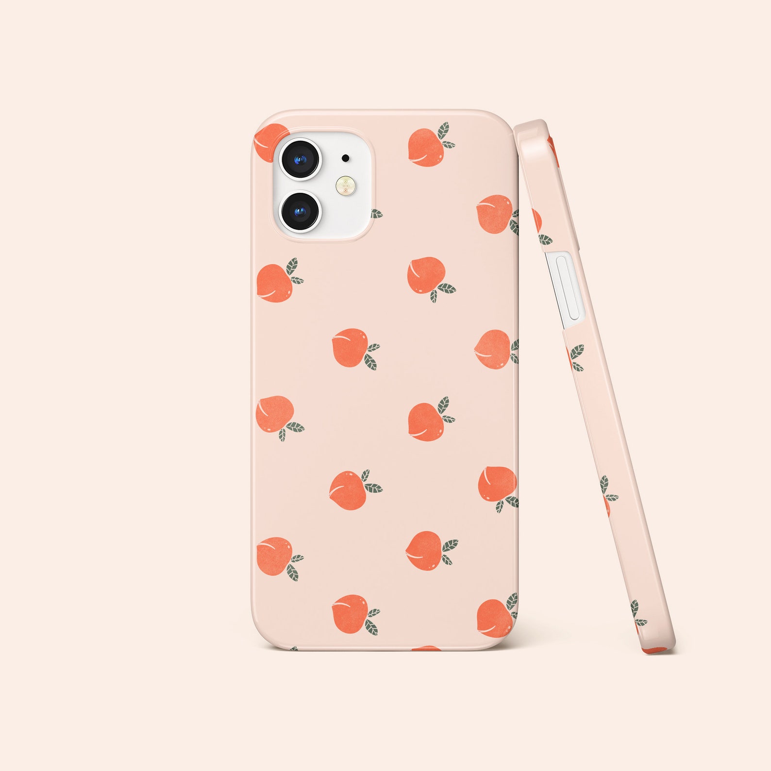 Fuzzy Peach Phone Case Peach iPhone 12 Case Peach iPhone 11 | Etsy