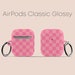 Pink Checkered Airpods Case Pastel Pink Check Airpods Pro Case Retro ...