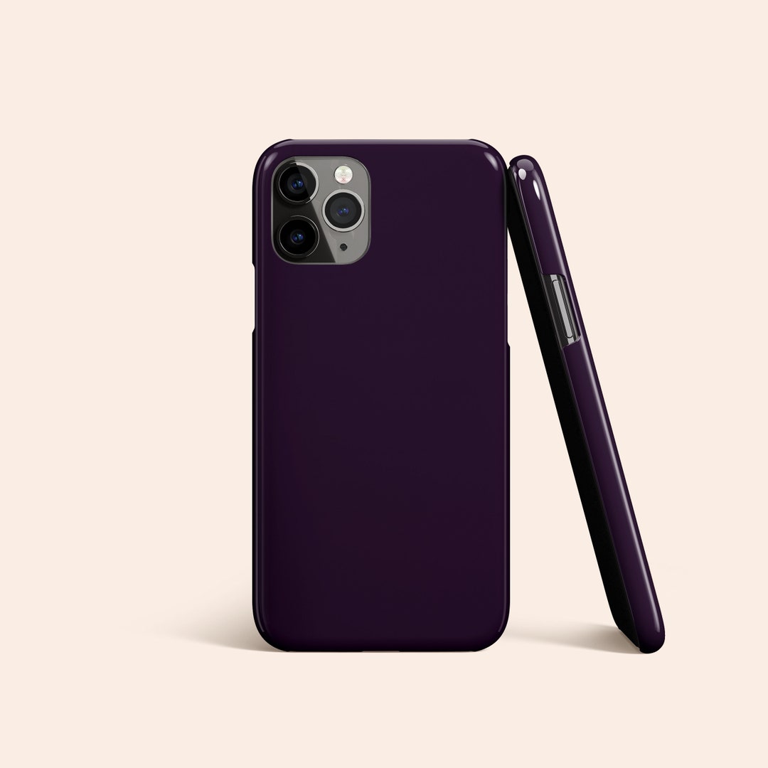 Dark Purple iPhone 13 Case, Deep Purple iPhone 12 Case, iPhone 11 Case, iPhone XS, XR, X Case ...
