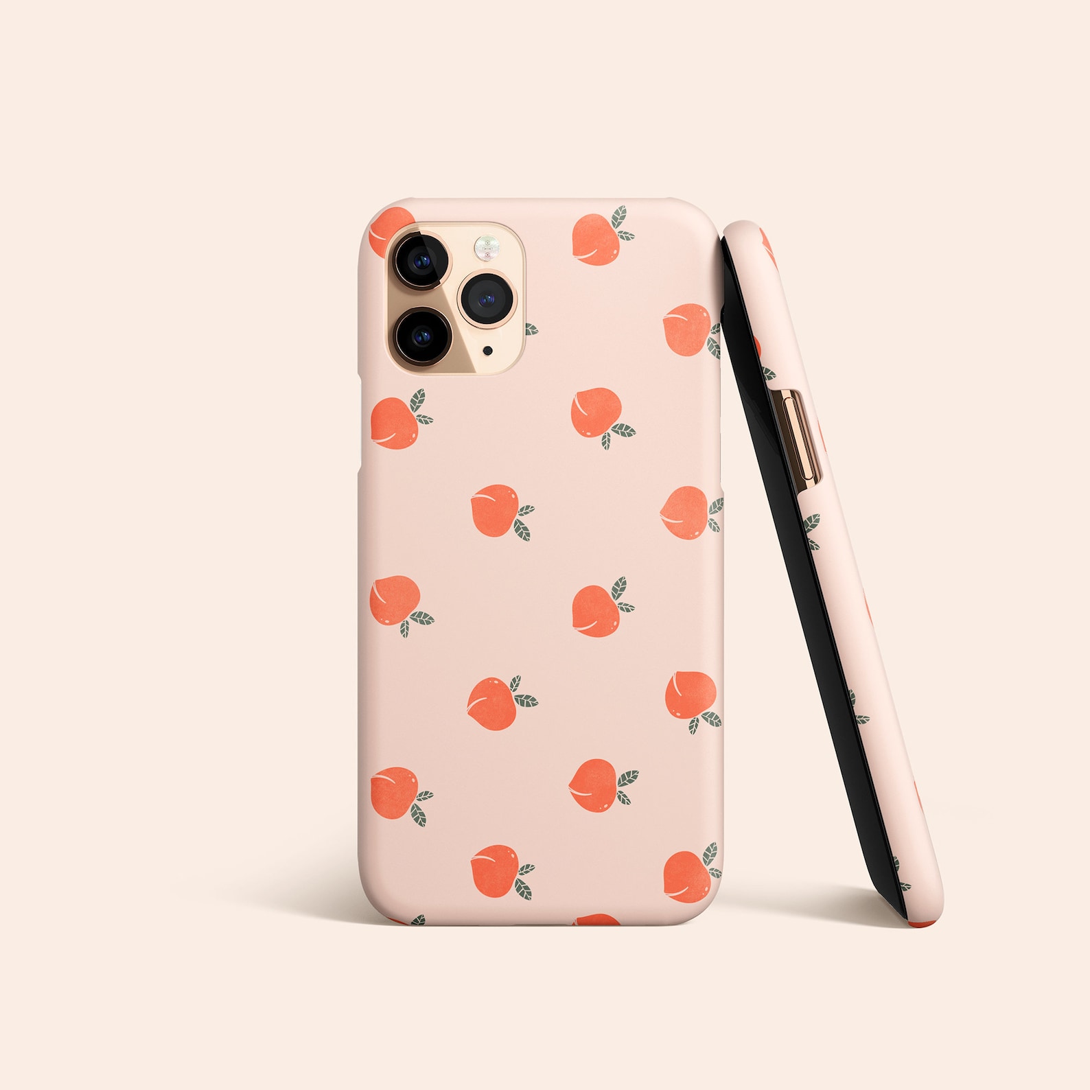 Fuzzy Peach Phone Case Peach iPhone 12 Case Peach iPhone 11 | Etsy