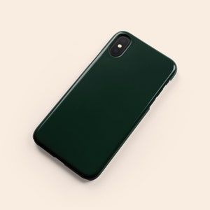 Dark Green Phone Case, Forest Green iPhone 12 Case, Emerald Green ...