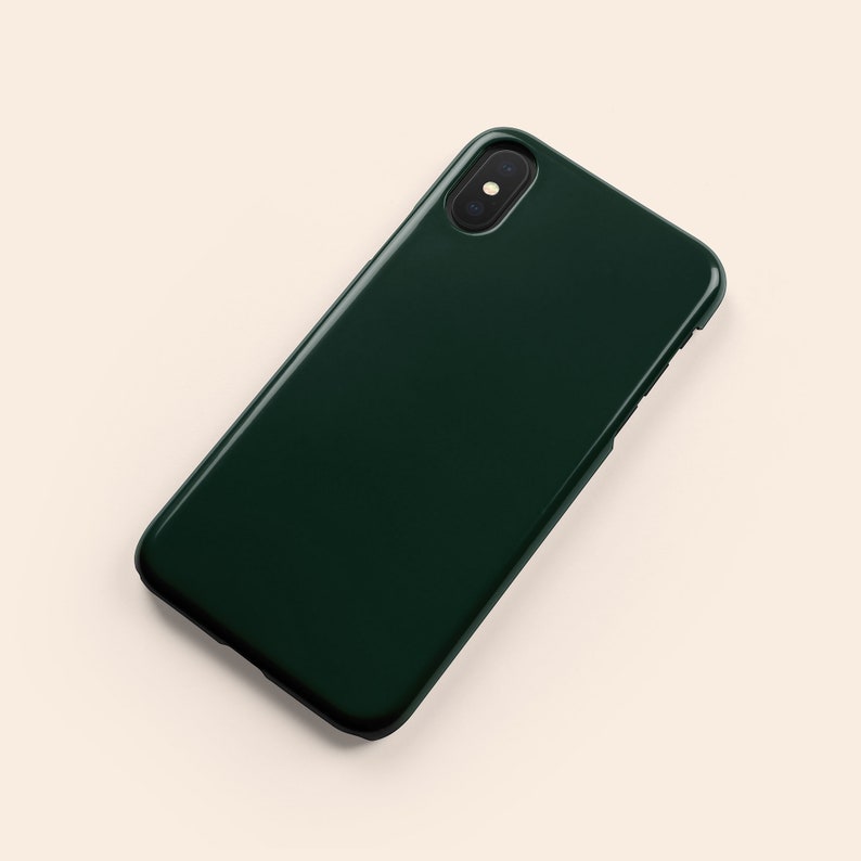 Dark Green Phone Case Forest Green Iphone 12 Case Emerald - Etsy