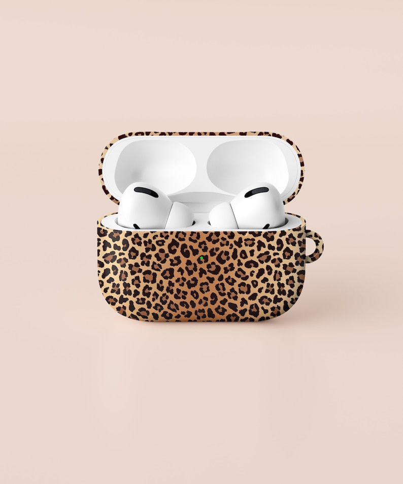 Leopard Spots Airpods Case, Animal Print Protective Cover With ...