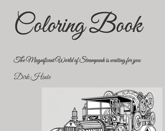 The World of Steampunk Coloring Book for Adults - Etsy