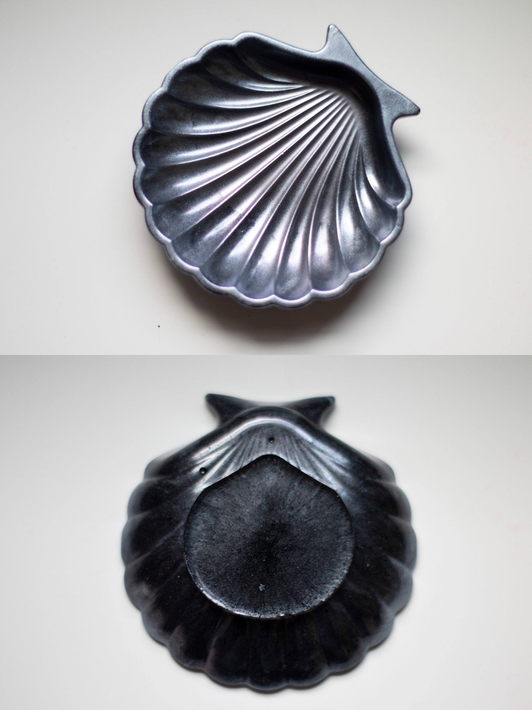 Multiple Colors Epoxy Resin Shell Trinket Dish Soap Dish - Etsy