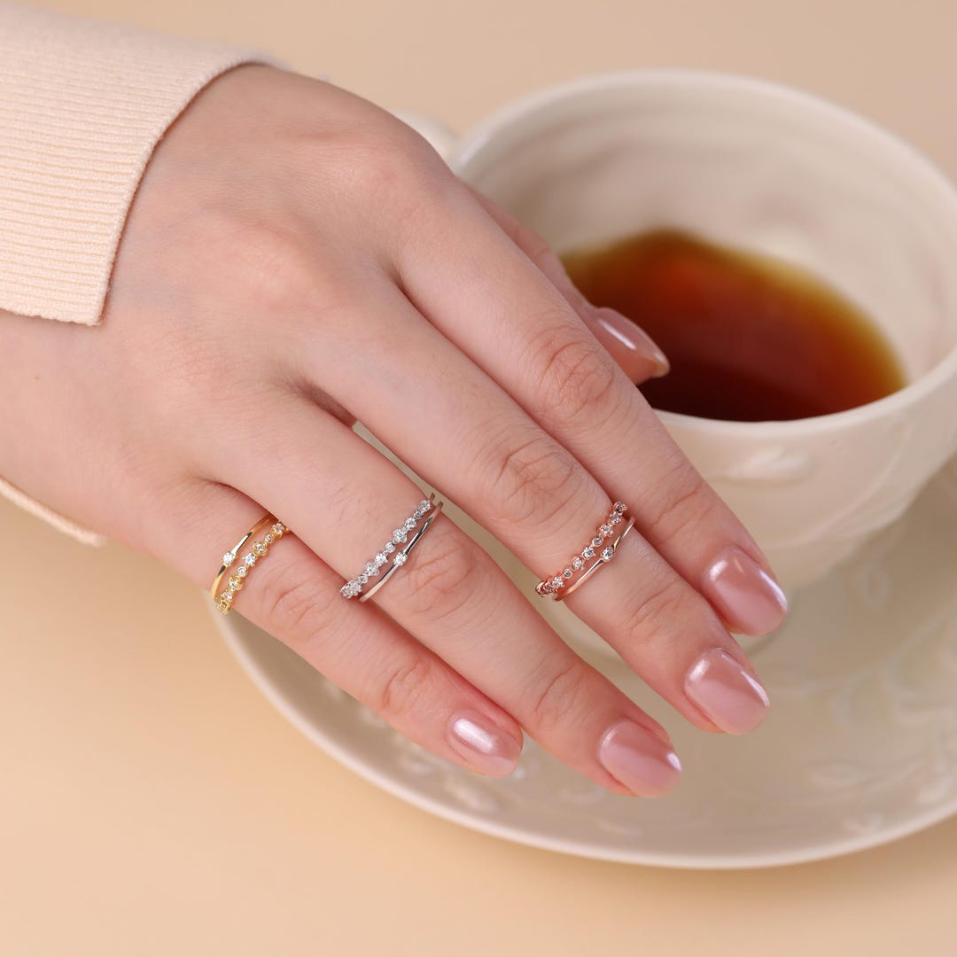Elegant Midi Pinky Ring, S925 Sterling Silver Dainty Simple Minimalist ...