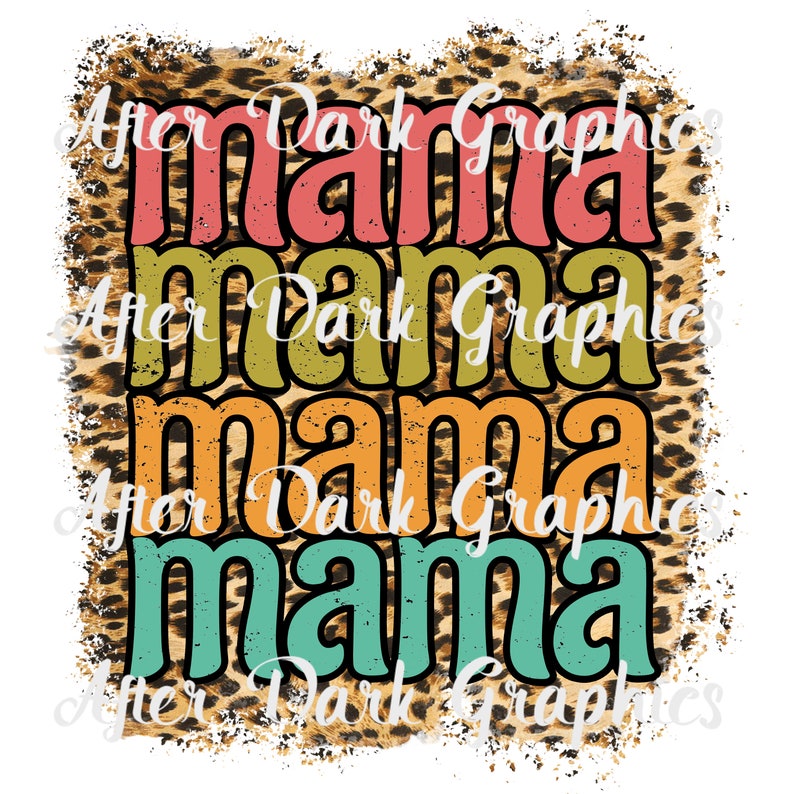 Mama Sublimation Design Cheeta Printable PNG Design Mama - Etsy