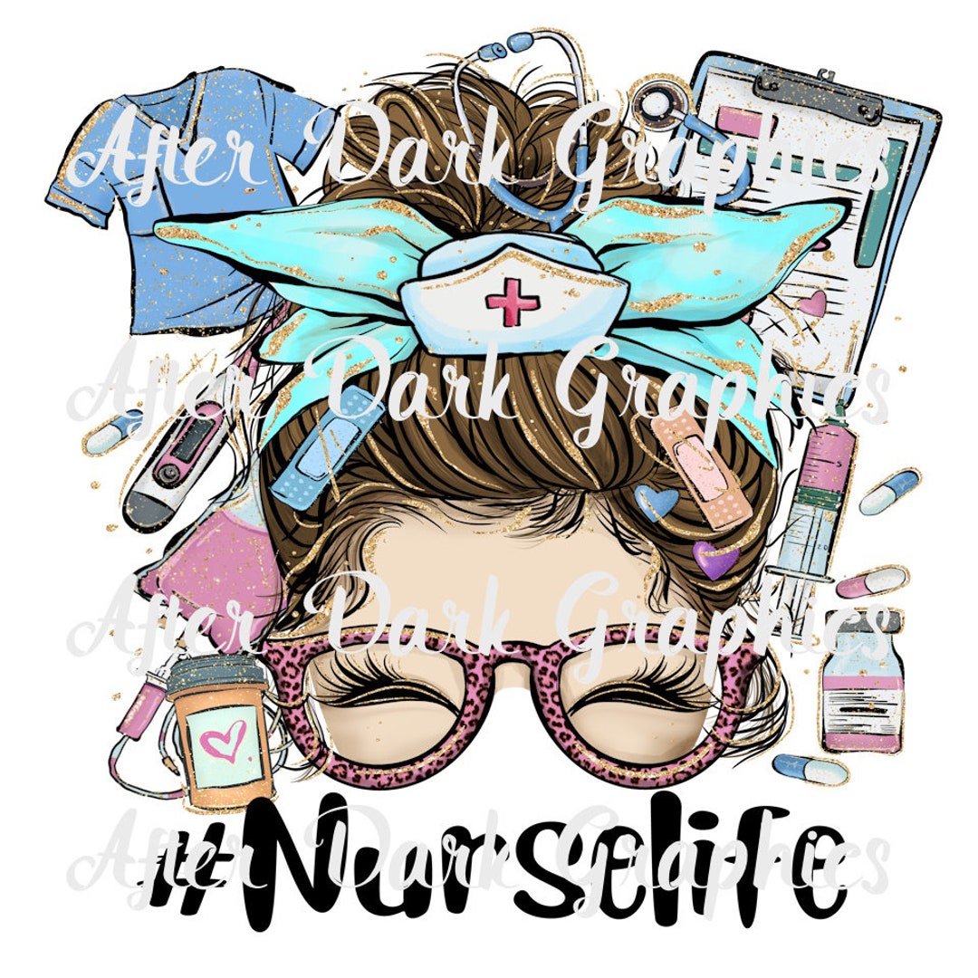 Messy Bun Police Life Sublimation Design, Police Life Messy Bun PNG ...