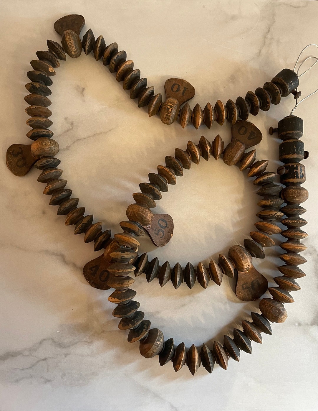 Vintage Billiard Pool Score Counter Wood Beads - Etsy