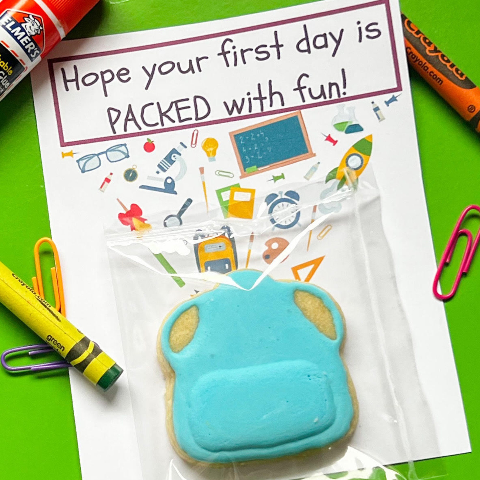 Printable Mini Cookie Card-packed With Fun!-back to School - Etsy