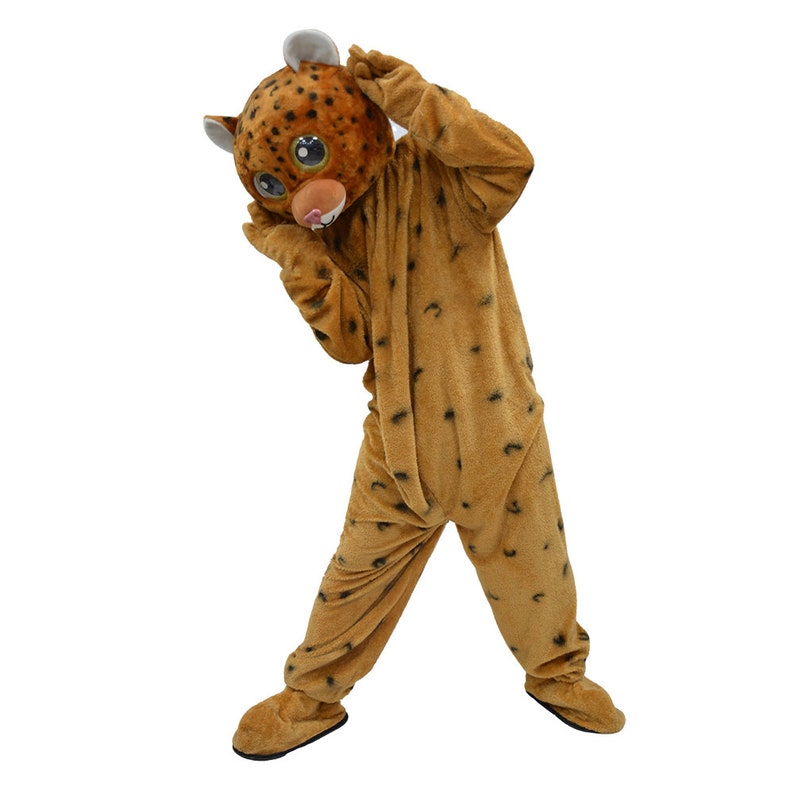 Realistic fursuit head leopard fursuit body premade | Etsy