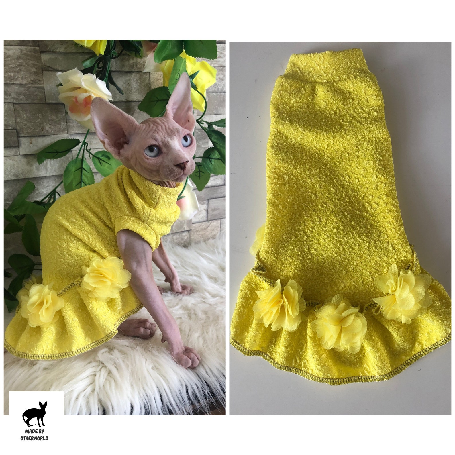 Vestido para gatitos Sphynx. Ropa para gato. Atuendo para | Etsy