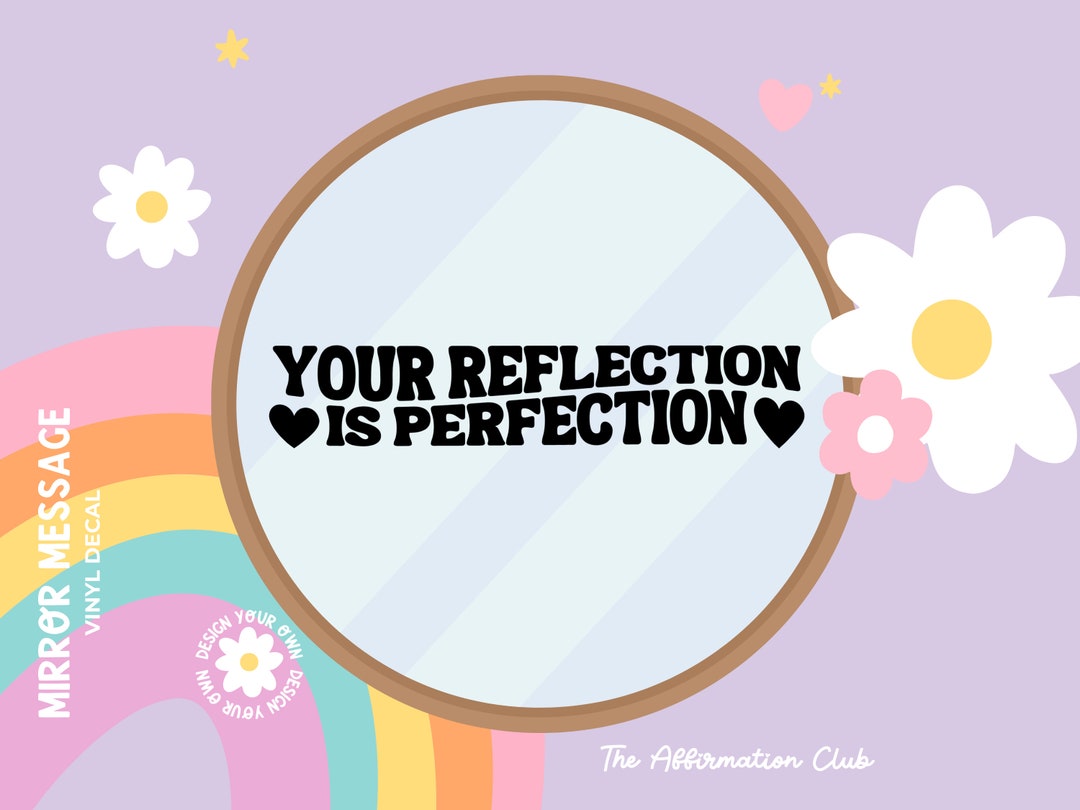 Affirmation Mirror Decal | Mirror Sticker | Affirmation Sticker ...