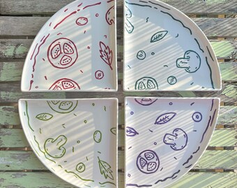 Pizza Slice Plates - Etsy