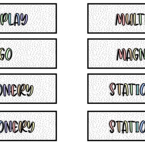 Teacher Draw Labels Rainbow Font - Etsy