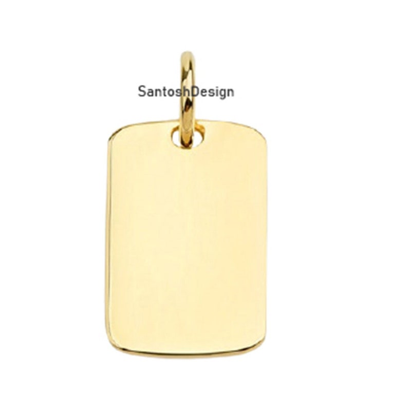 14k Gold Dog Tags - Etsy