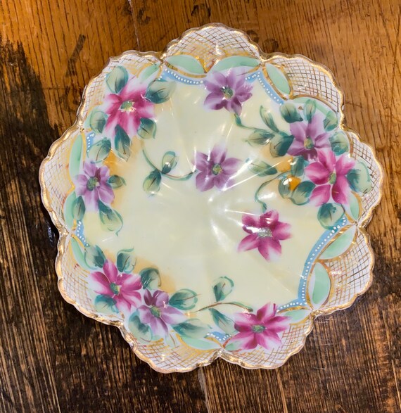 Hand Painted Nippon Candy Dish