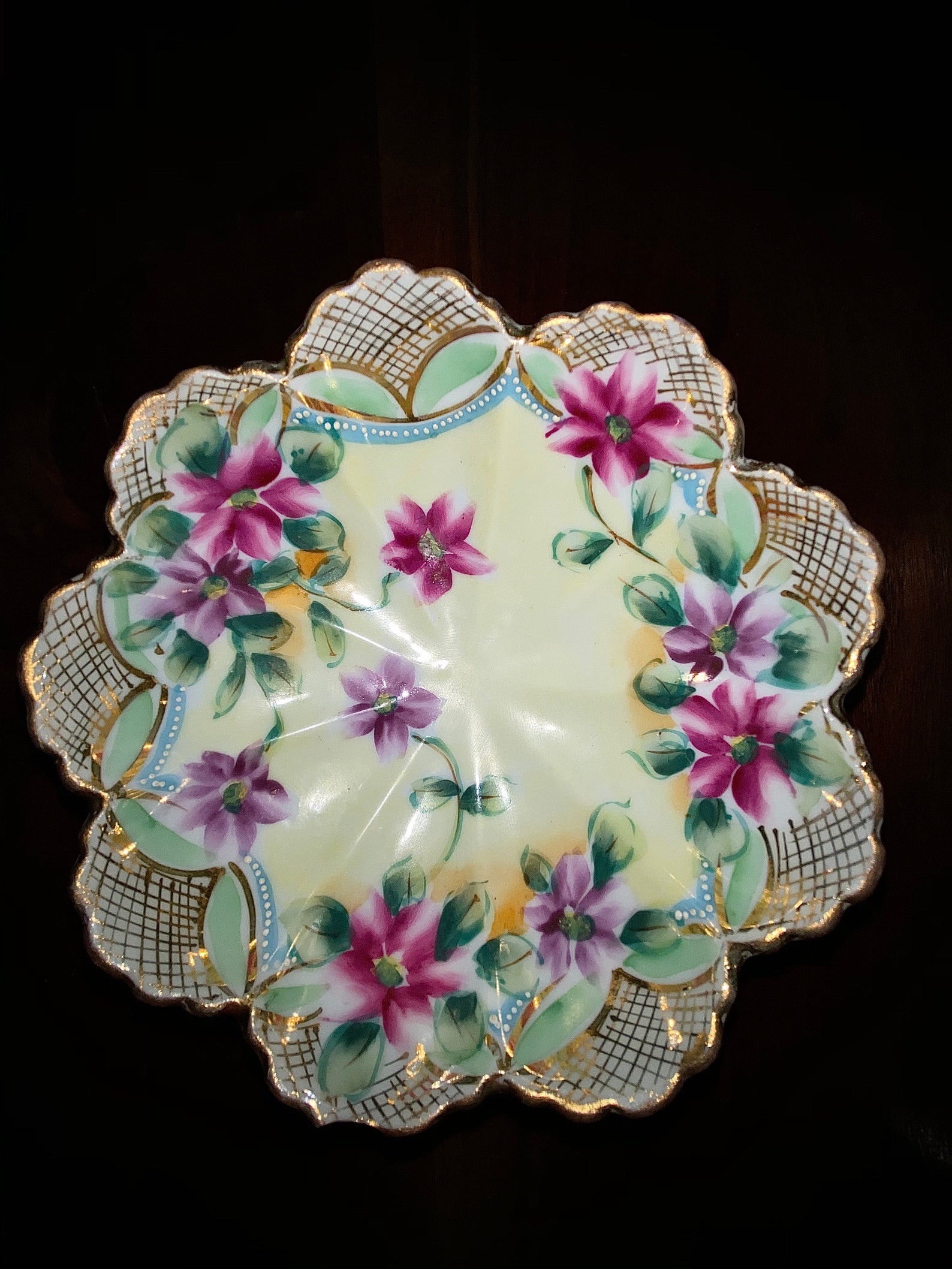 Hand Painted Nippon Candy Dish