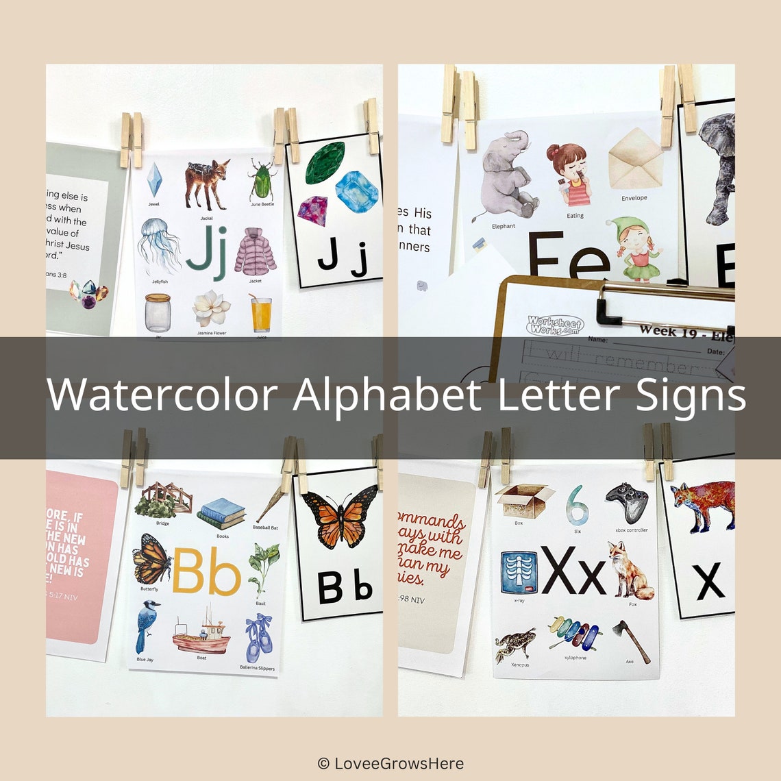 Preschool Posters, Nursery Wall Decor, Letter Sounds, Classroom ...